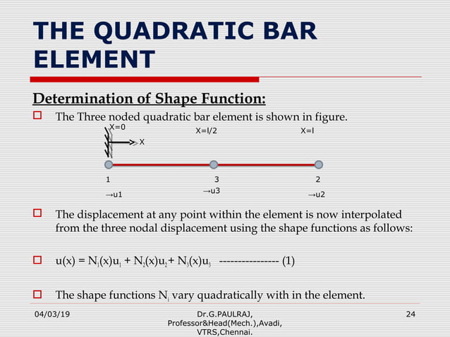 Finite Element Analysis - UNIT-2 | PPT