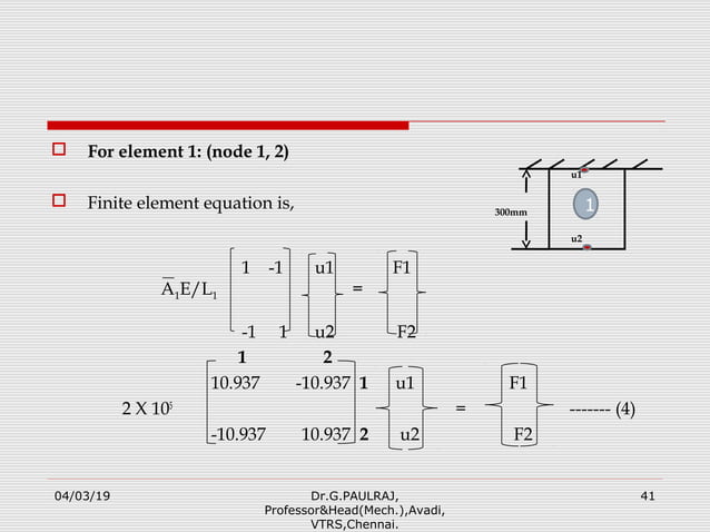 Finite Element Analysis - UNIT-2 | PPT | Physics | Science