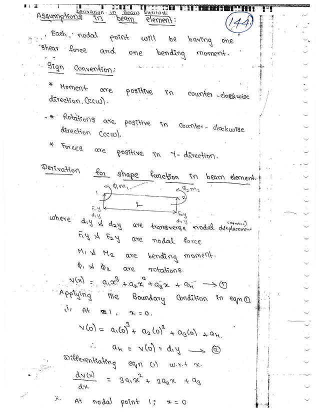 ME6603 - FINITE ELEMENT ANALYSIS UNIT - II NOTES AND QUESTION BANK