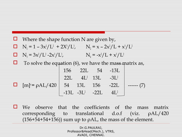 Finite Element Analysis - UNIT-4 | PPT | Physics | Science