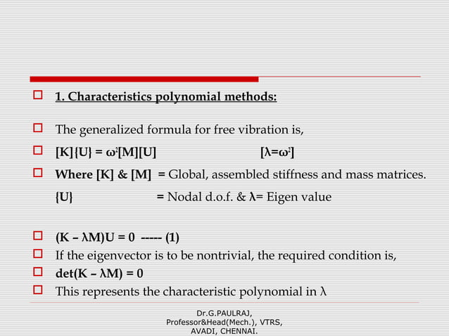 Finite Element Analysis - UNIT-4 | PPT | Physics | Science