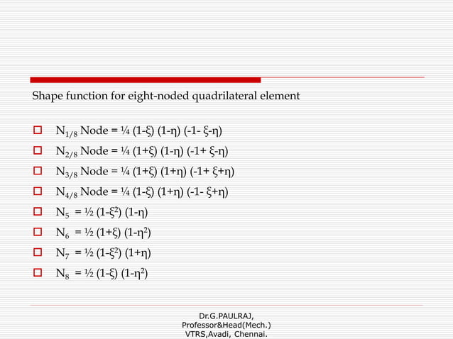 Finite Element Analysis - UNIT-5 | PPTX | Physics | Science