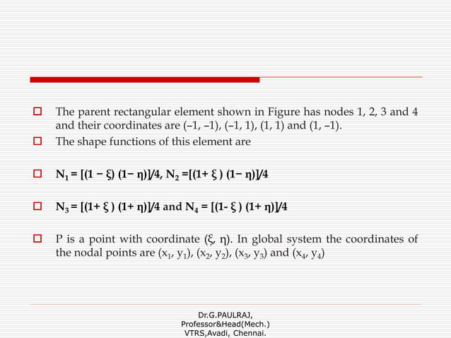 Finite Element Analysis - UNIT-5 | PPTX | Physics | Science
