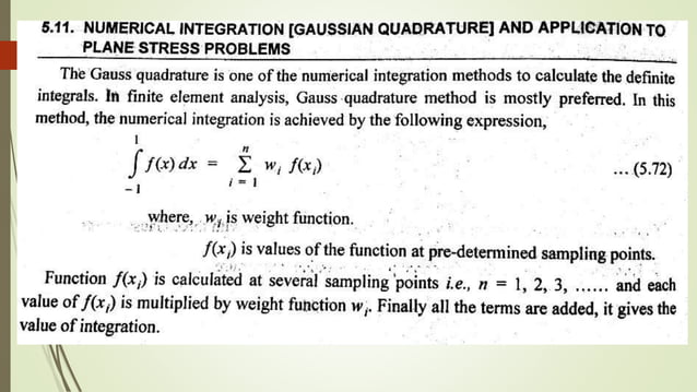 Finite Element Analysis - Part 5 | PPT
