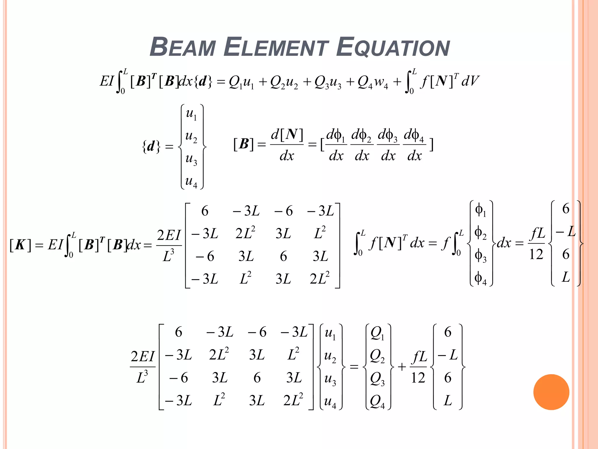 One Dimensional Finite Element Analysis Ppt