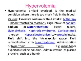 Fluid and electrolyte balance | PPT