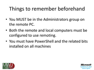 Feb 2010 Intro To Remoteing Part1 | PPT