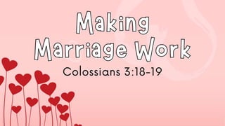 Making Marriage Work | PPT