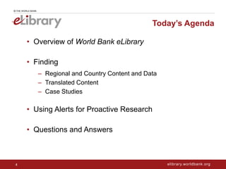 Using World Bank eLibrary for Country & Regional Research | PPT