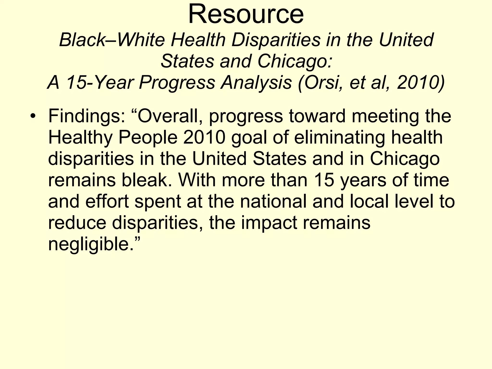 Unnatural Causes Episode Five: Place Matters 'Why are zip codes and ...