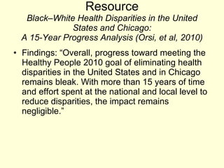 Unnatural Causes Episode Five: Place Matters 'Why are zip codes and ...