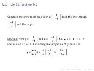 Orthogonal Projection