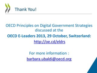 OECD Draft Principles on Digital Government Strategies | PPTX