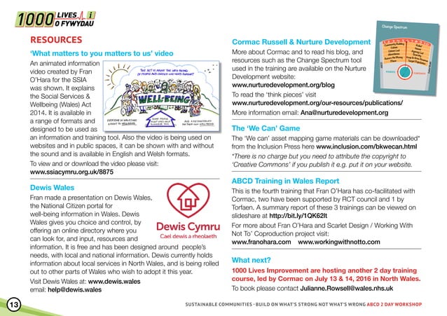 'Asset Based Community Development' ABCD with Cormac Russell abcd 2day ...