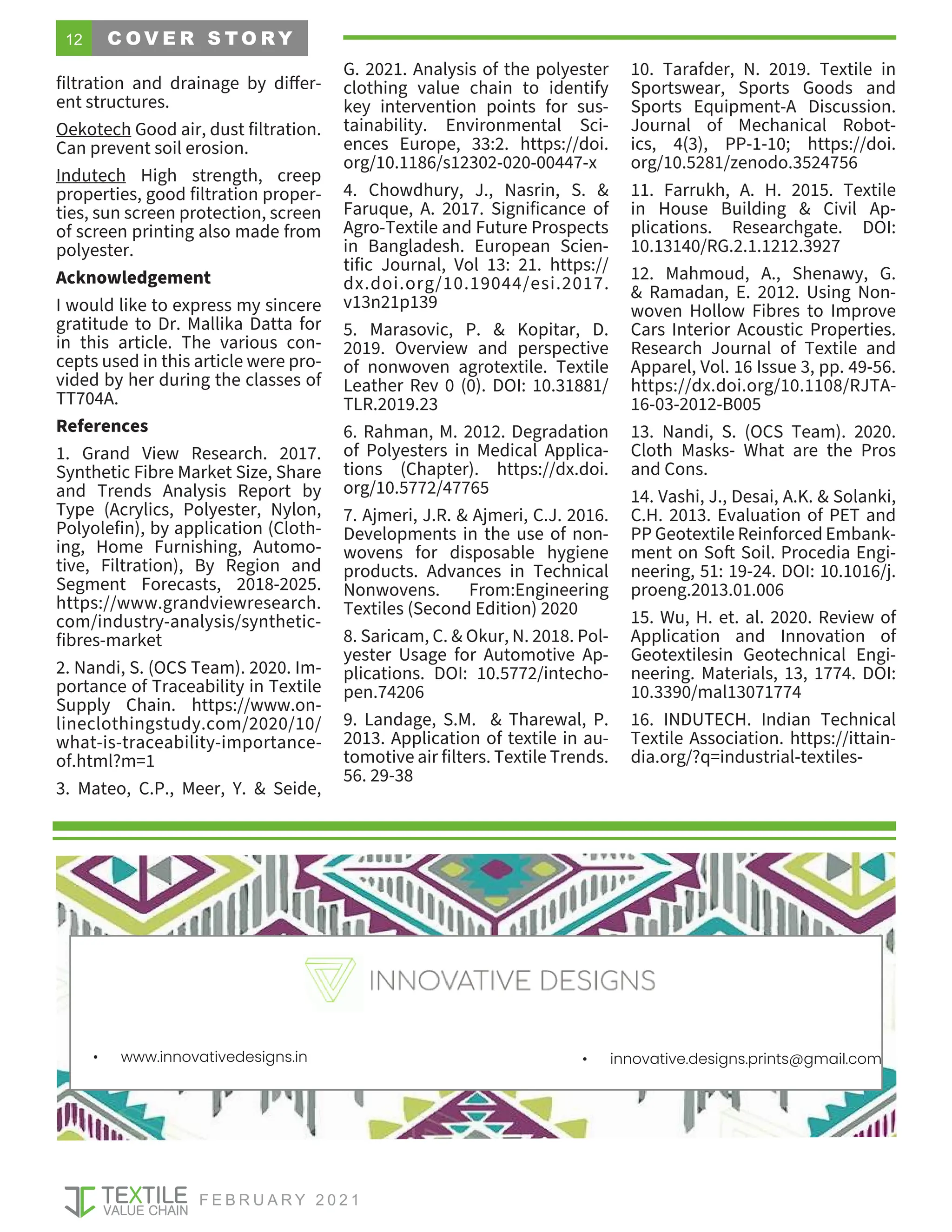 Textile Value Chain- Feb 2021 | PDF