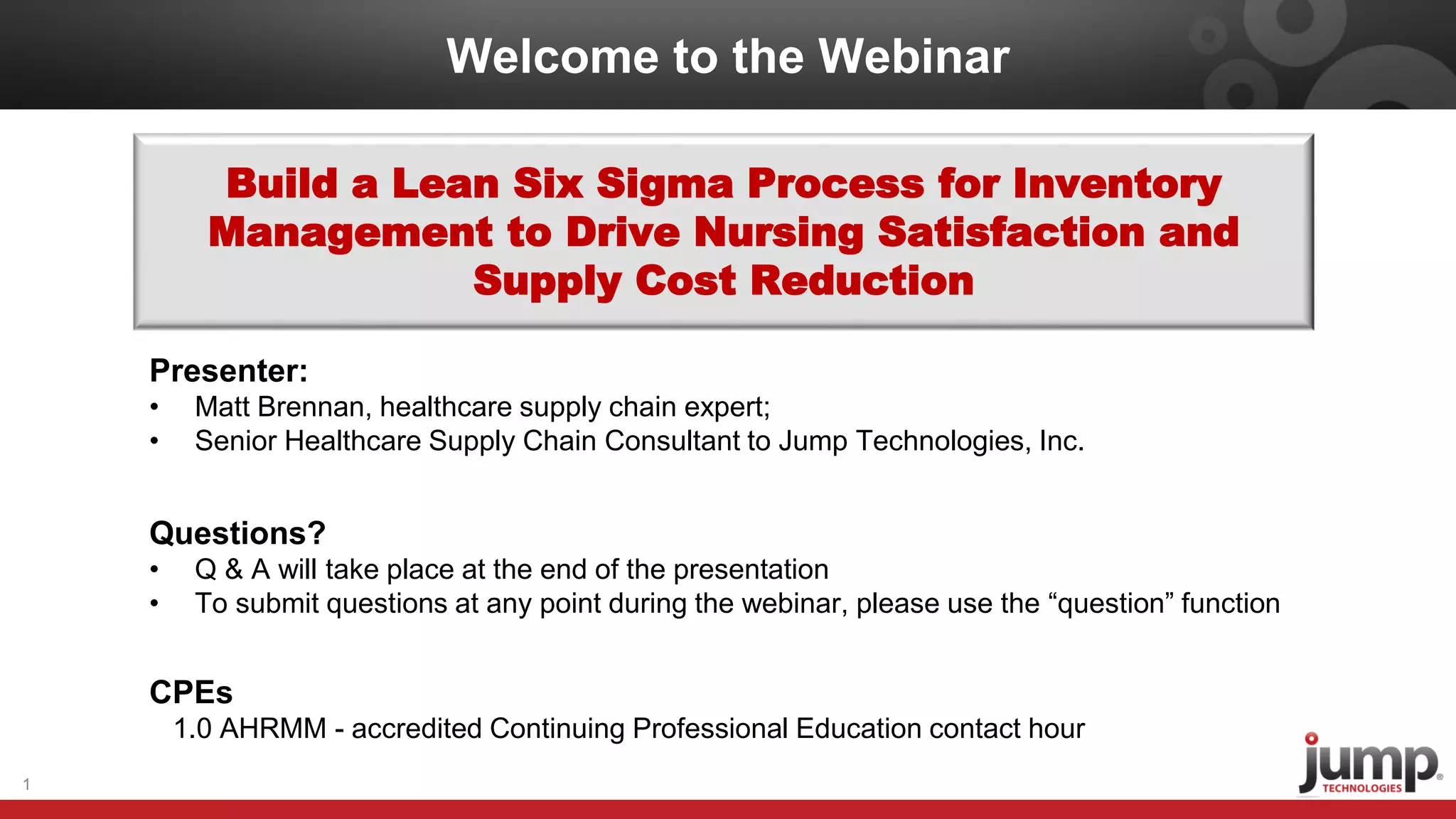 Build a Lean Six Sigma Process for Inventory Management in Hospitals | PDF