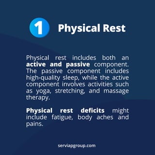 7 types of rest | PDF | Mental Health | Diseases and Conditions