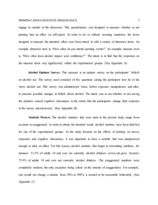 Negative priming effects on cognitive dissonance | DOCX