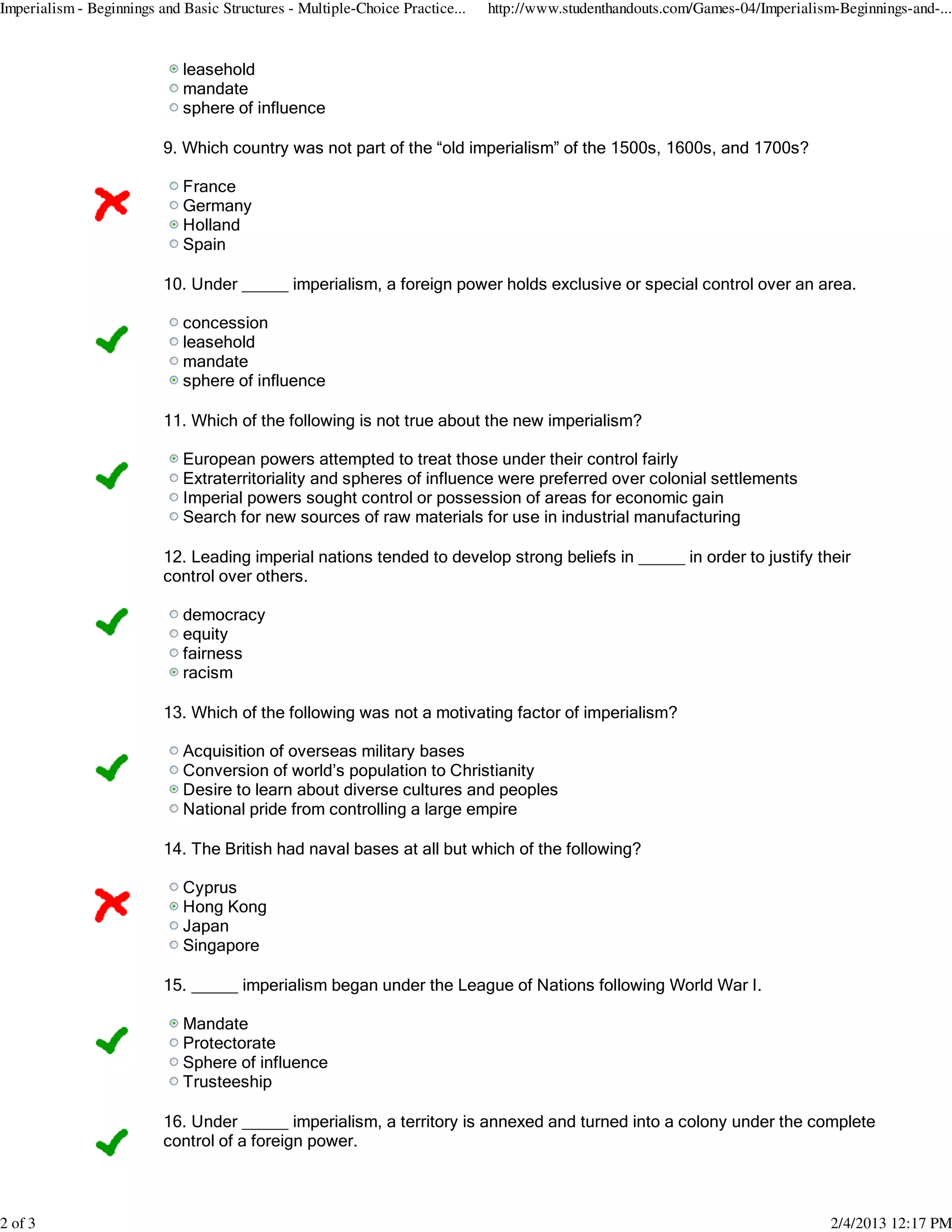Feb 4 world history imperialism | PDF