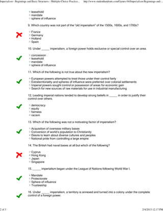 Feb 4 world history imperialism | PDF