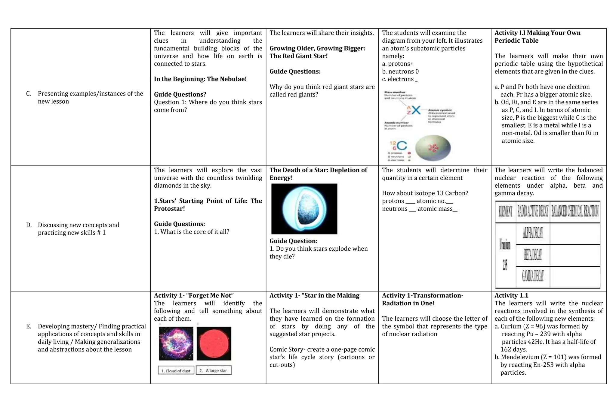Daily Lesson Log Physical Science week 1 | DOCX