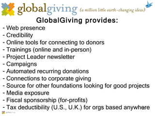 Feb. 19 #1 Introduction To Global Giving | PPT