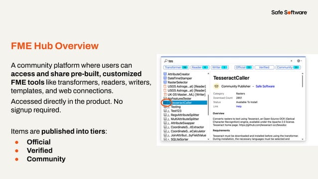 FME Hub Unlocked: Your Guide to Sharing and Discovering Resources | PPT