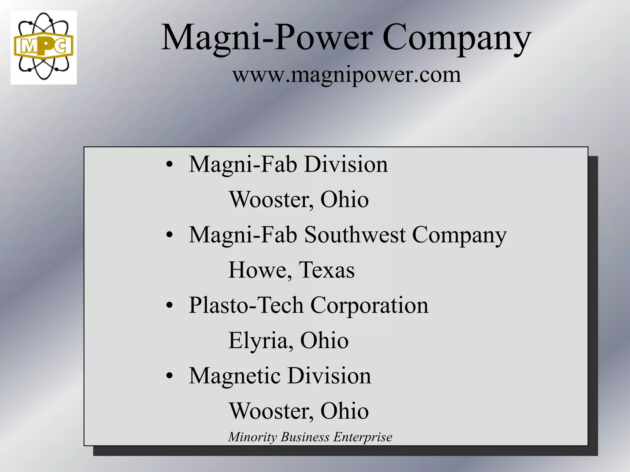 Magni-Power Presentation 2016 | PDF