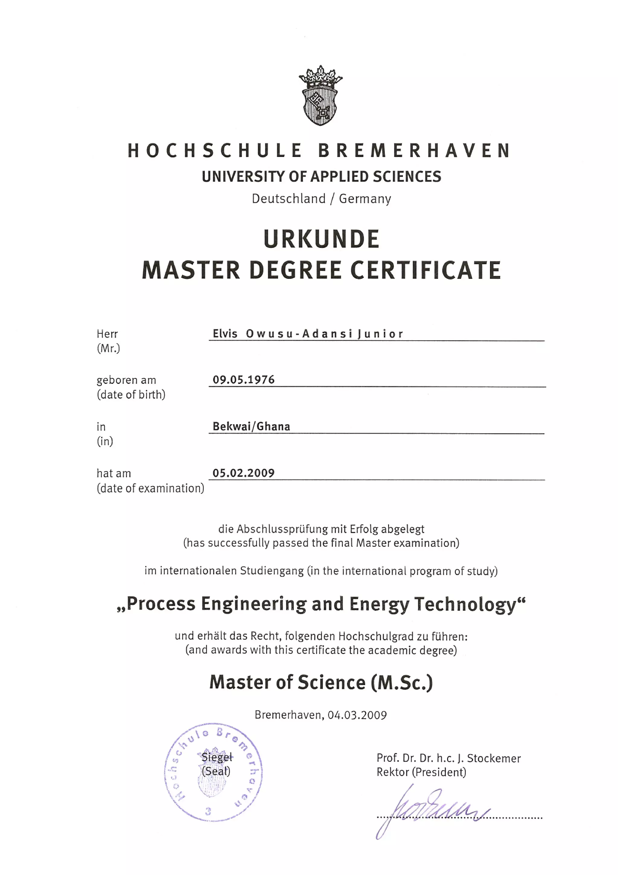 MSC Certificate_New | PDF