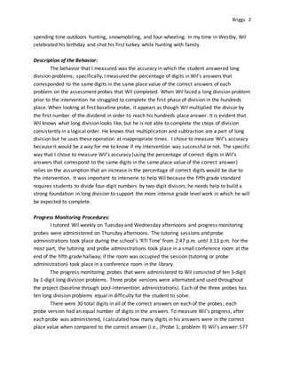 Progress Monitoring Project-Briggs | DOCX