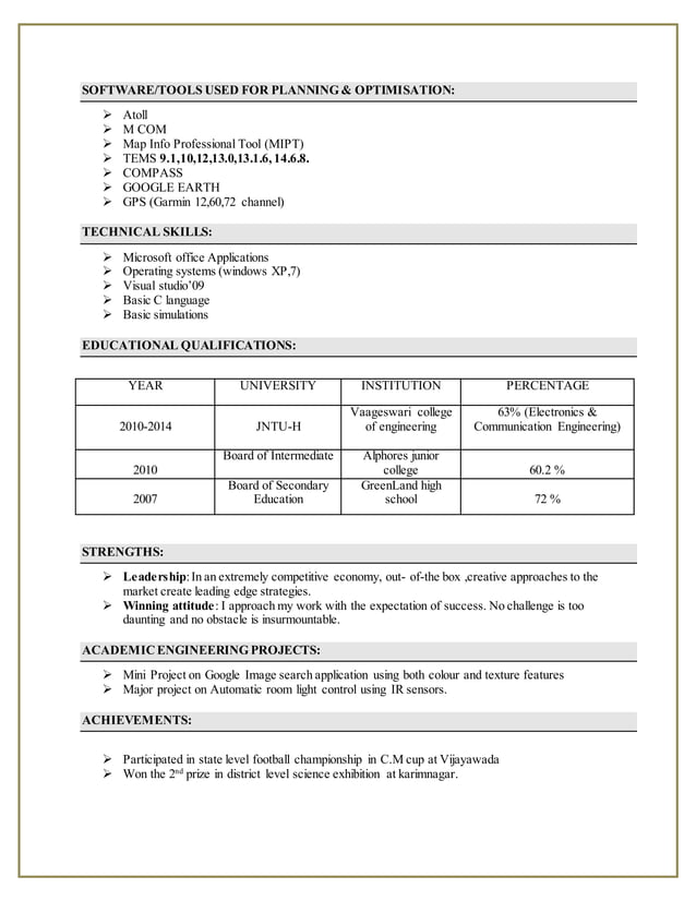 telecom engineer | DOCX