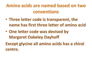 Structure of amino acids | PPTX