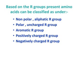 Structure of amino acids | PPTX