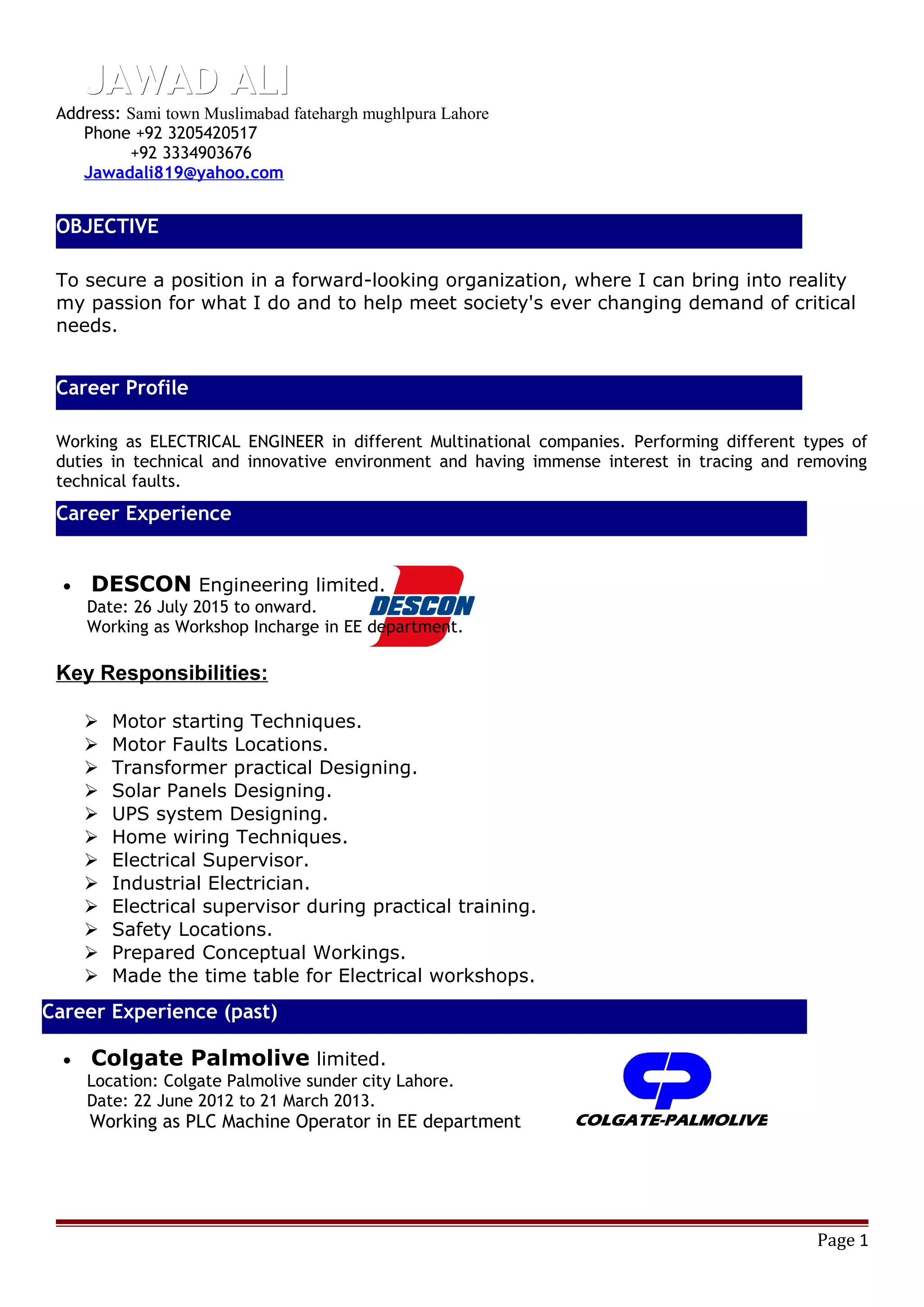 Jawad CV | DOC