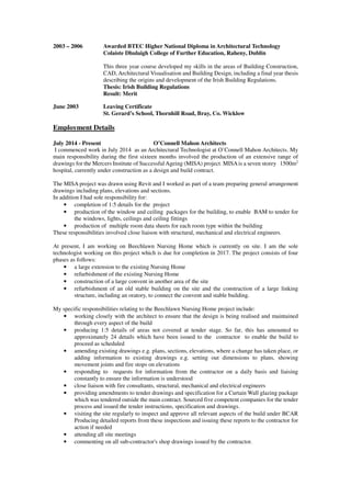 Eoghans cv | PDF