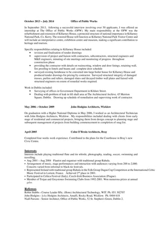 Eoghans cv | PDF