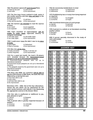 Feb gyanm gk magazine | PDF