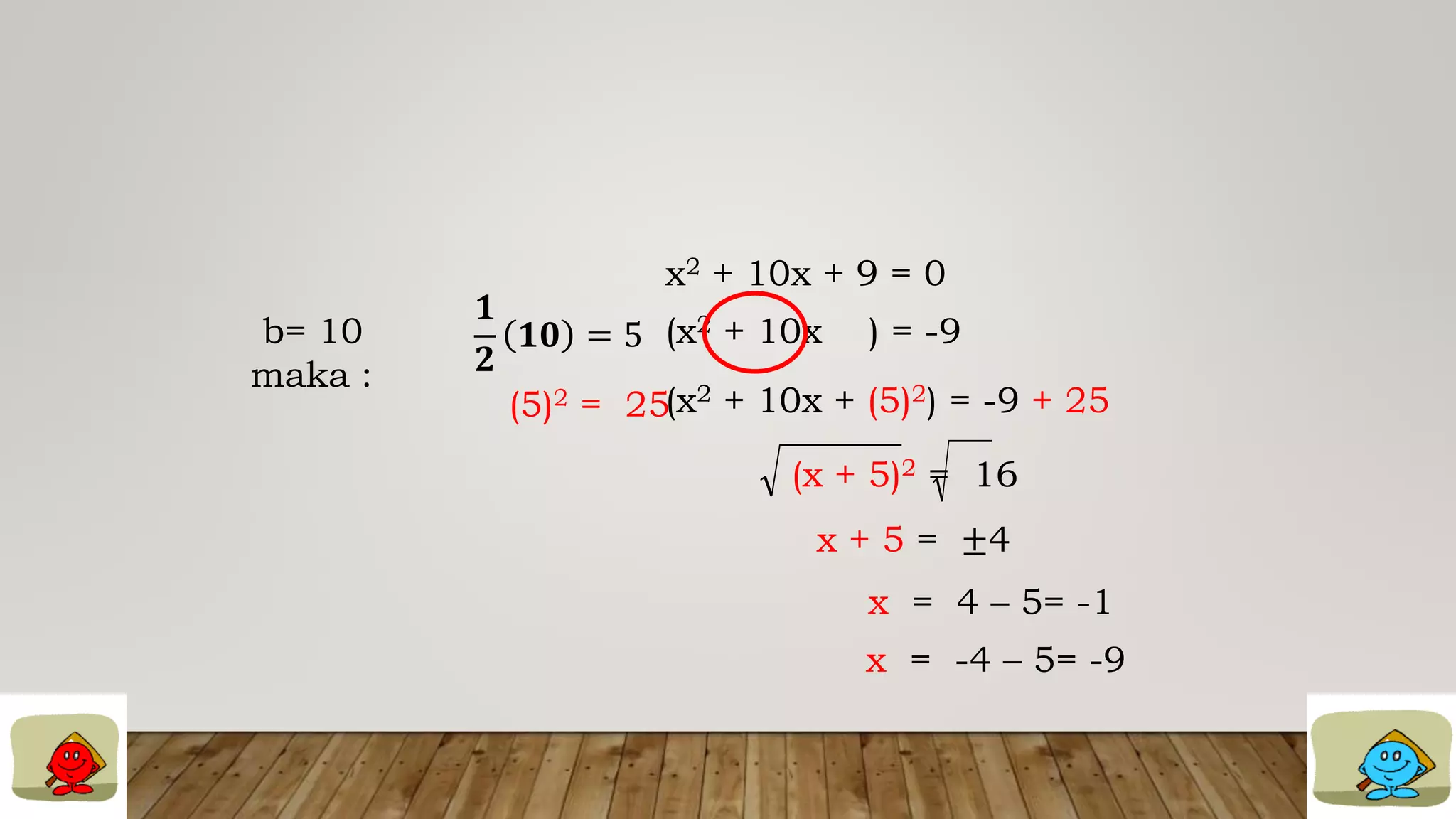 Mencari Akar Persamaan Kuadrat | PPT
