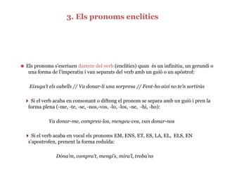 Teoria dels pronoms febles | PPT