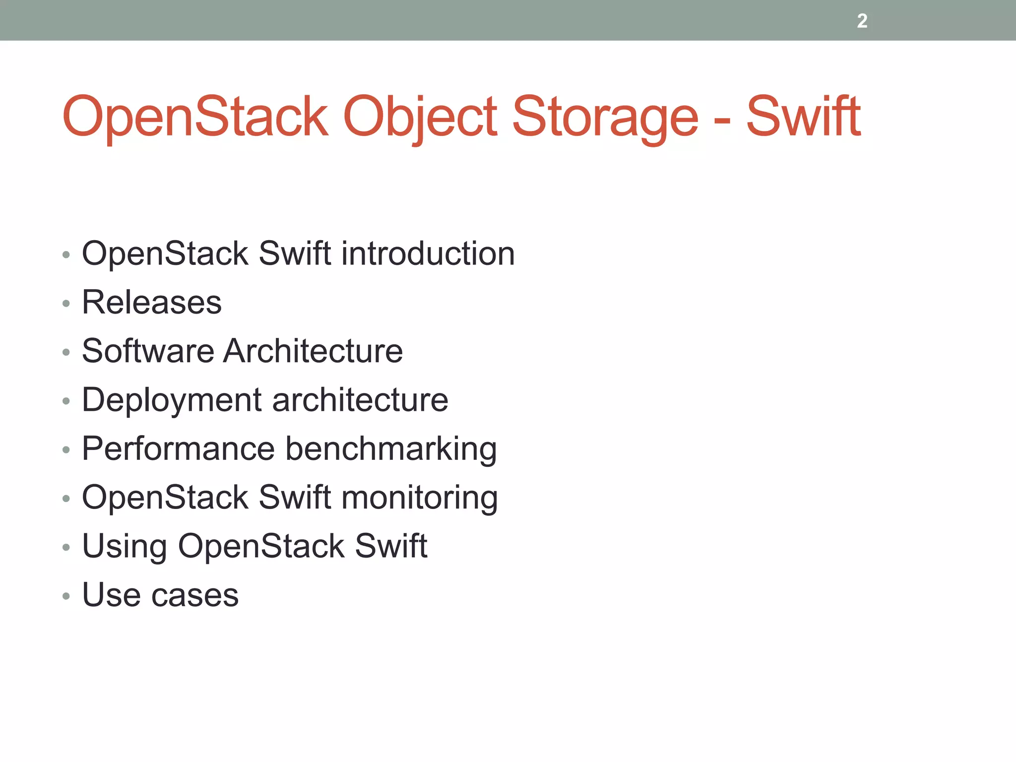 OpenStack Swift | PPT