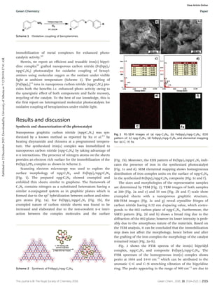 A [Fe(bpy)3]2+ grafted graphitic carbon nitride hybrid for visible ...