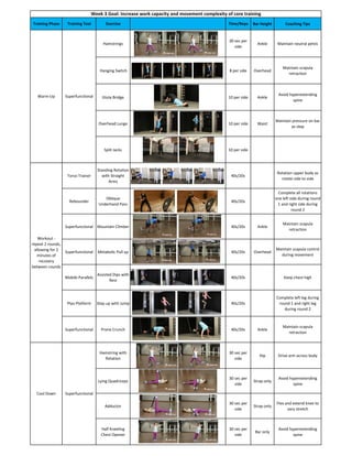Queenax® of the Week: 4 Multi-Planar Core Workouts | PDF | Physical ...
