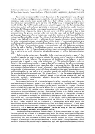 Cyber Incivility and its impact | PDF