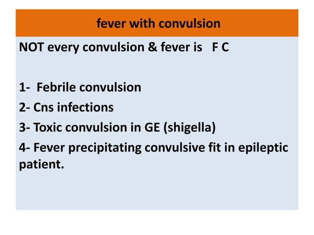 Febrile convulsion | PPTX