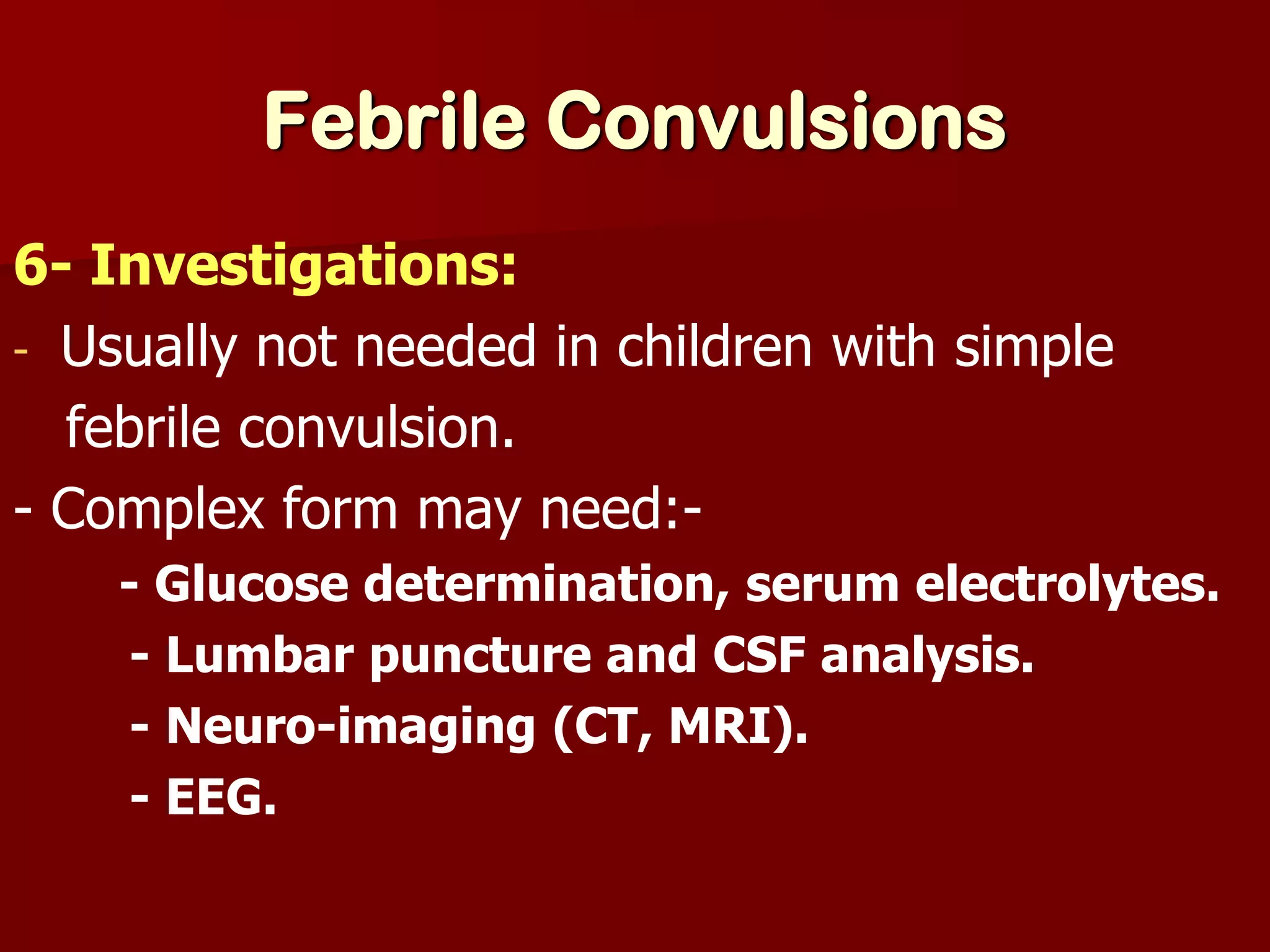 Febrile convulsions, Dr.Yousef Quda | PPT
