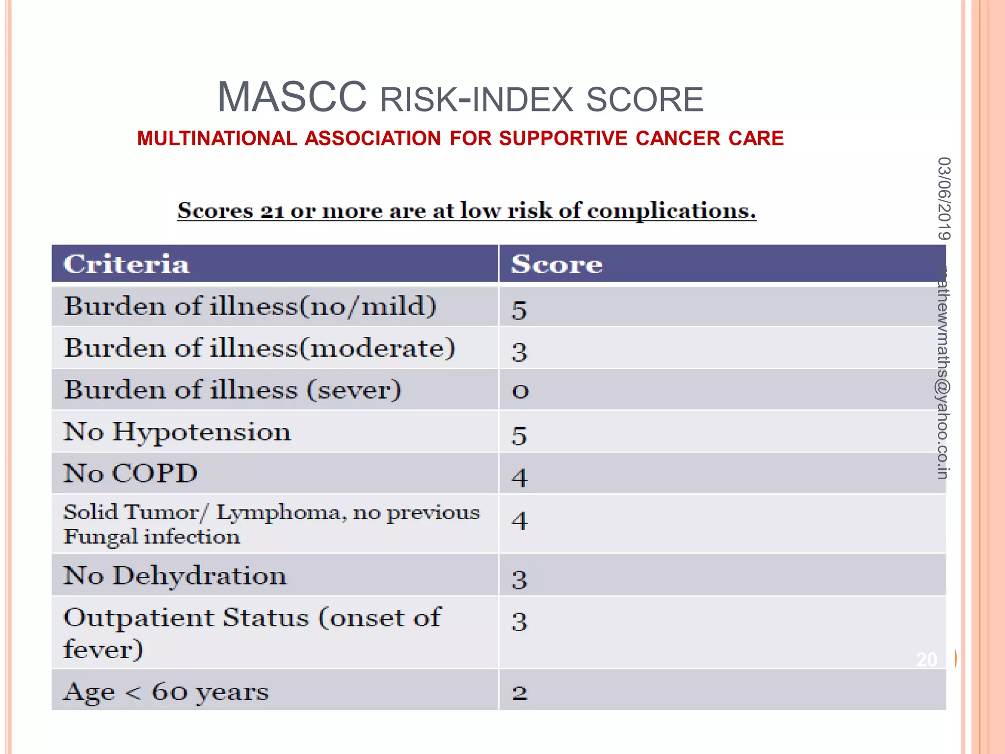 Febrile neutropenia -Nursing ppt | PPTX