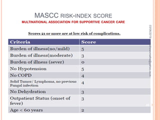 Febrile neutropenia -Nursing ppt | PPTX