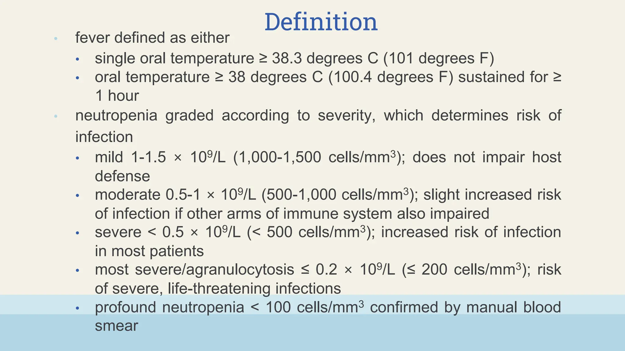 Febrile Neutropenia.pptx , low neutrophil with fever | PPTX