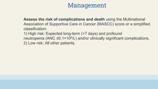 Febrile Neutropenia.pptx , low neutrophil with fever | PPTX | Blood ...