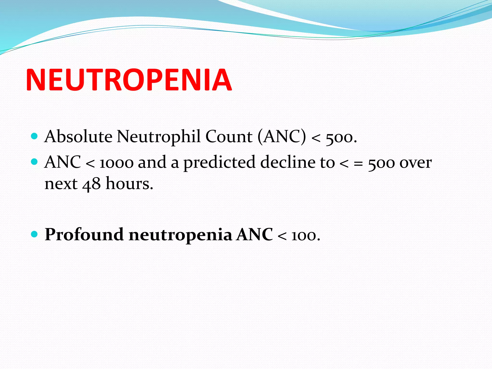Febrile neutropenia ankur | PPTX